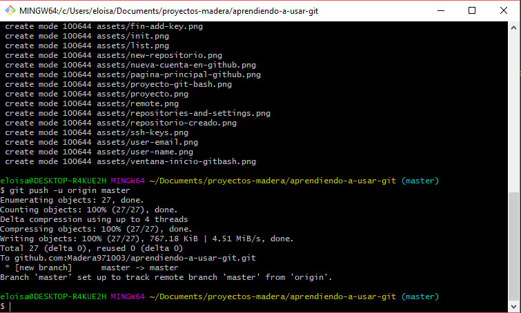 Curso básico del uso y configuración de git | aprendiendo_a_usar_git